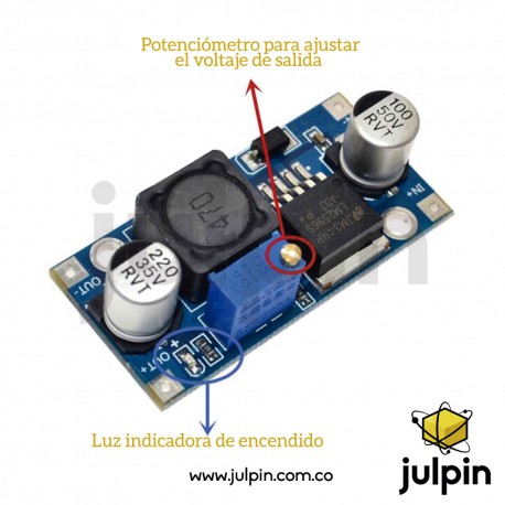 Regulador DC-DC ajustable LM2596S Step-Down