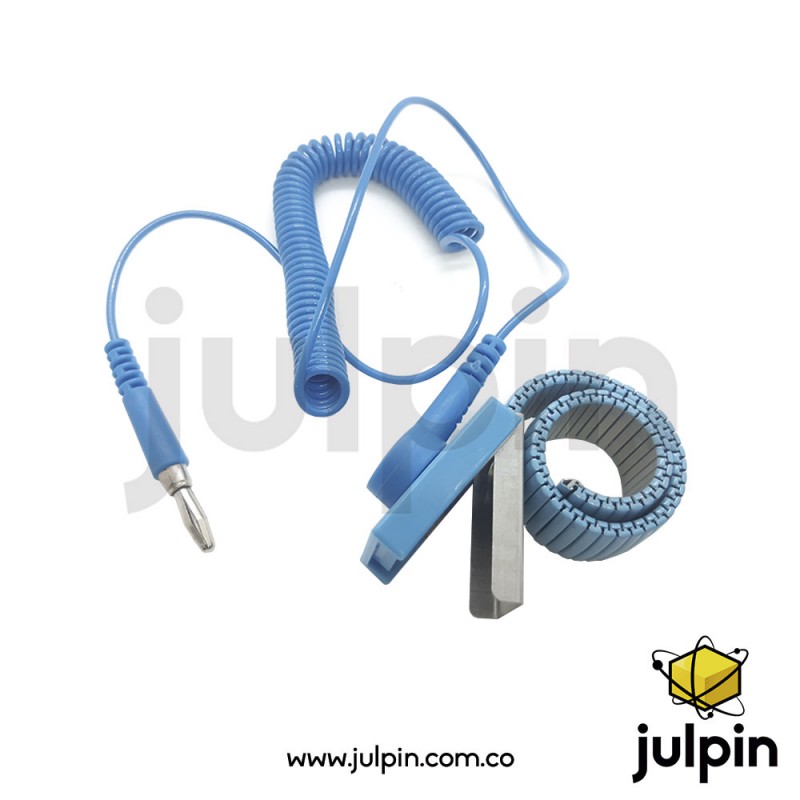 Manilla antiestática metálica