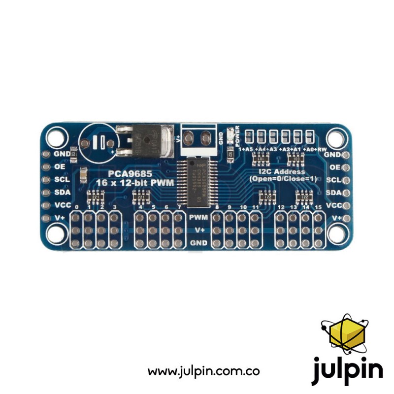 Módulo i2C con 16 salidas PWM