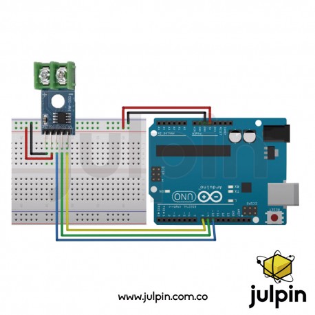Sensor termopar tipo K. MAX6675