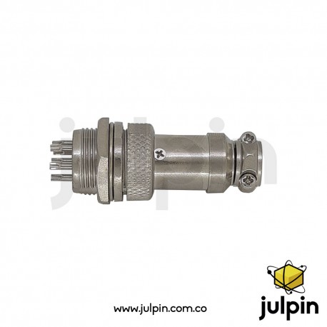 Conector macho de 8 pines para chasis