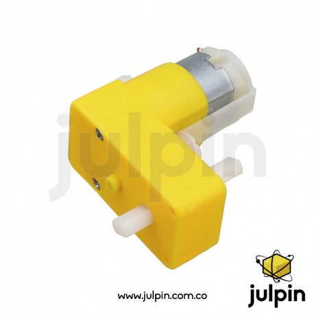 (3V - 6V) Motor reductor tipo L con doble eje
