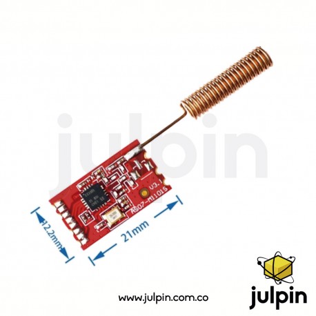 Módulo transceptor CC1101 de 433Mhz