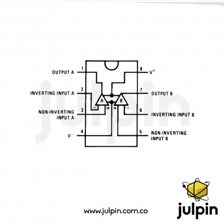 TL082CP Amplificador operacional