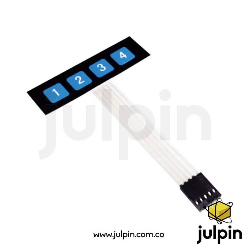 Teclado de membrana 1x4