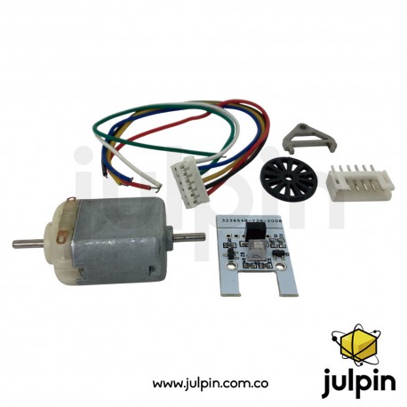 Kit de motor DC con disco perforado y encoder fotoeléctrico
