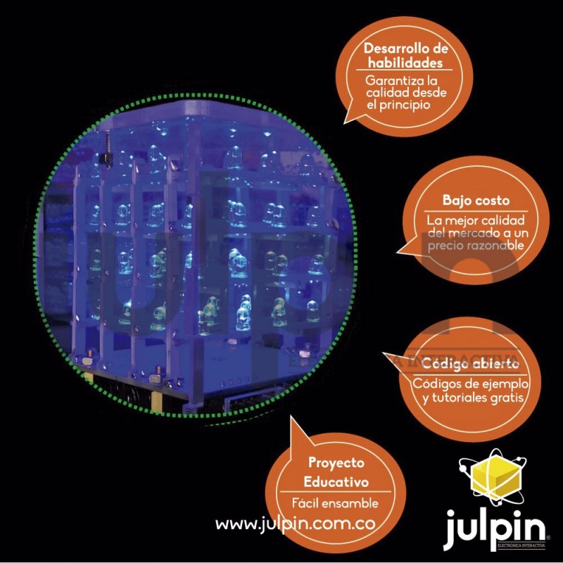 kit de cubos led para armar