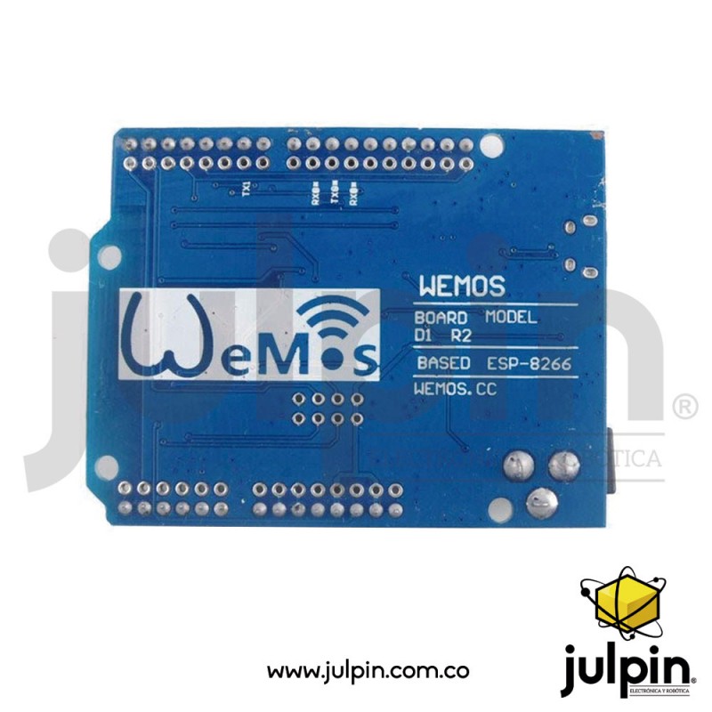 Placa de desarrollo WiFi WeMos D1 R2 basada en ESP8266