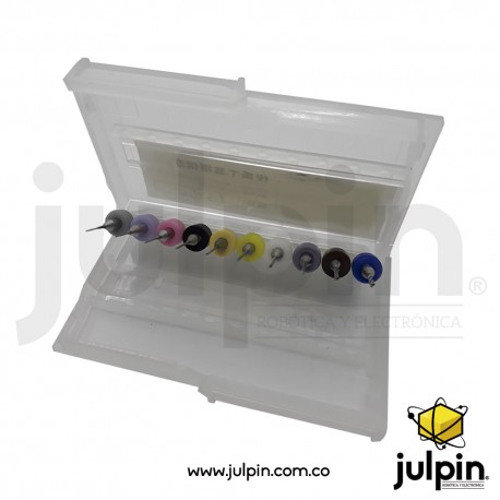 Set de 10 brocas para perforación de PCB