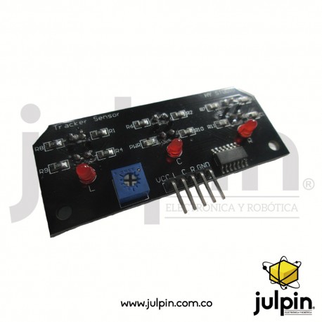 Seguidor infrarrojo de línea de 3 canales