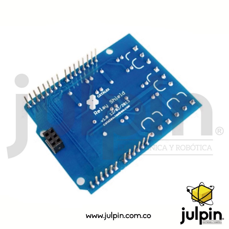Shield o escudo de 4 relays para arduino UNO o MEGA