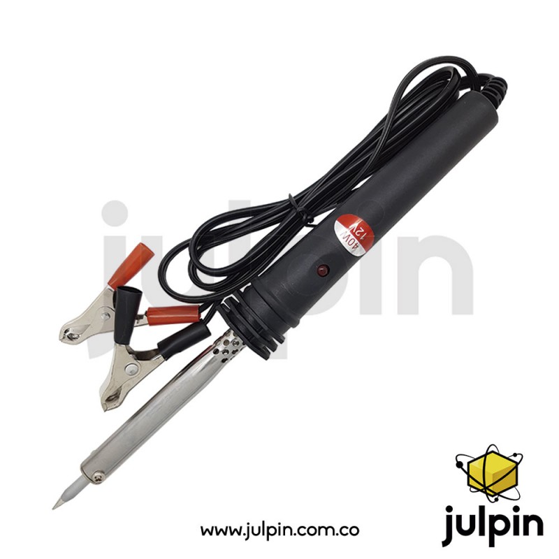 Cautín de 40W conectado a 12V