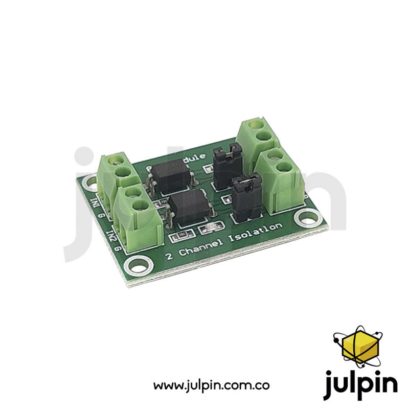 Módulo optoacoplador de 2 canales