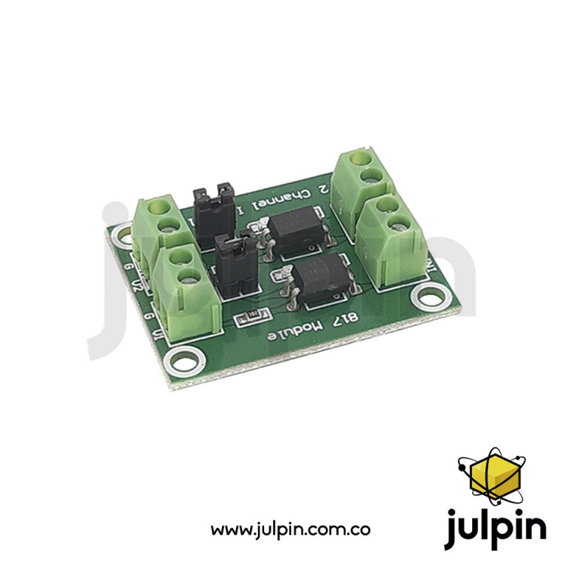 Módulo optoacoplador de 2 canales
