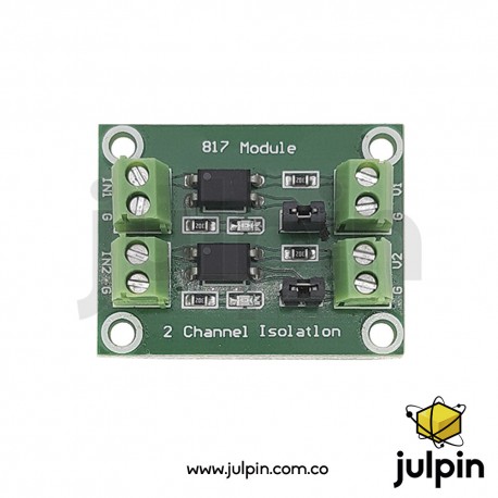 Módulo optoacoplador de 2 canales
