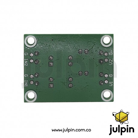 Módulo optoacoplador de 2 canales