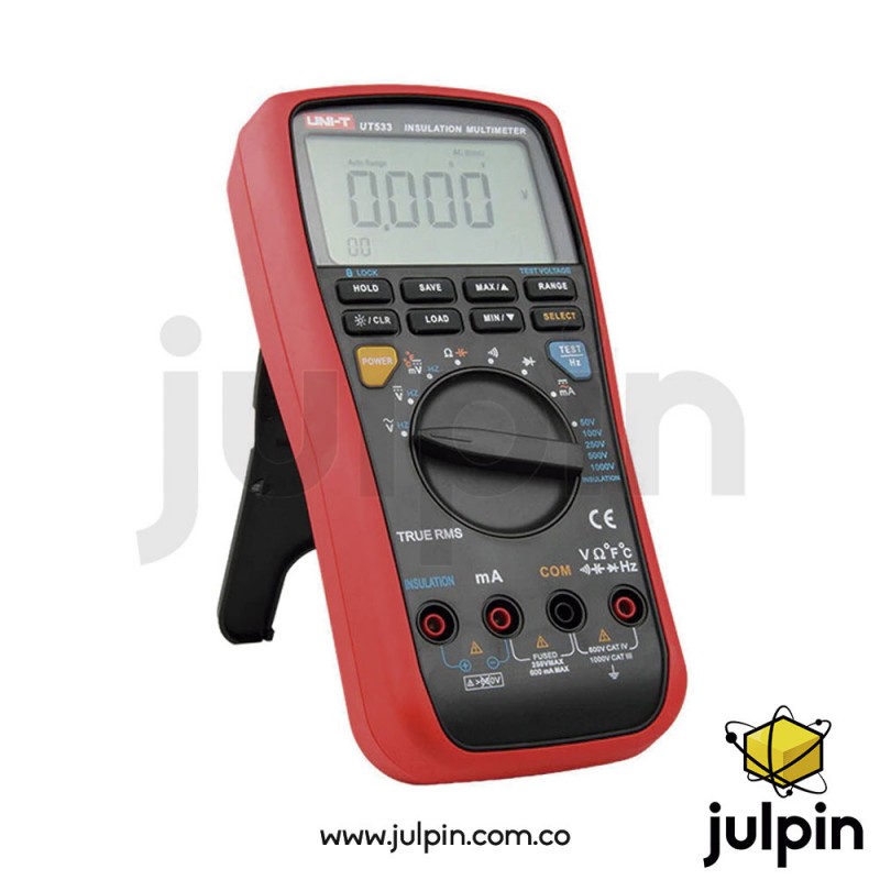 Multímetro de resistencia Megger. UT533